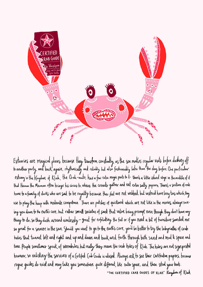The Certified Crab Guides of Klah A3 Print – KINGDOM OF KLAH